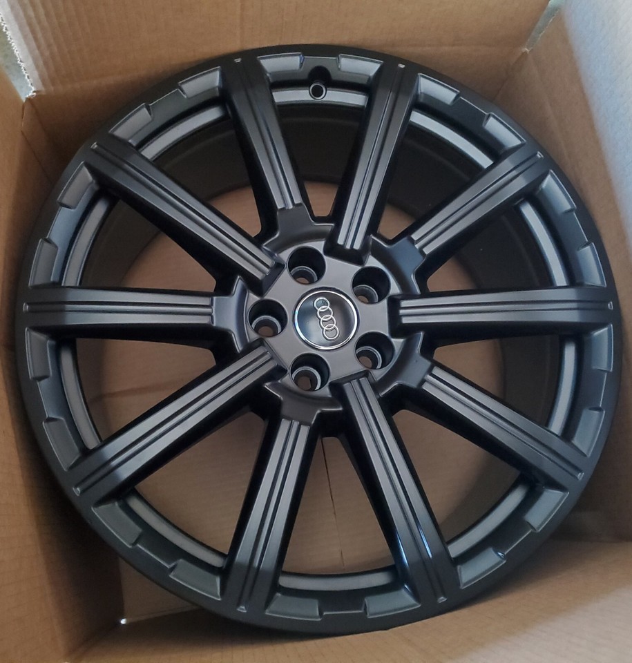 20" Audi SQ7 Q7 OEM Wheels Satin Black Rims | Genuine OEM | Matte | 4 ...