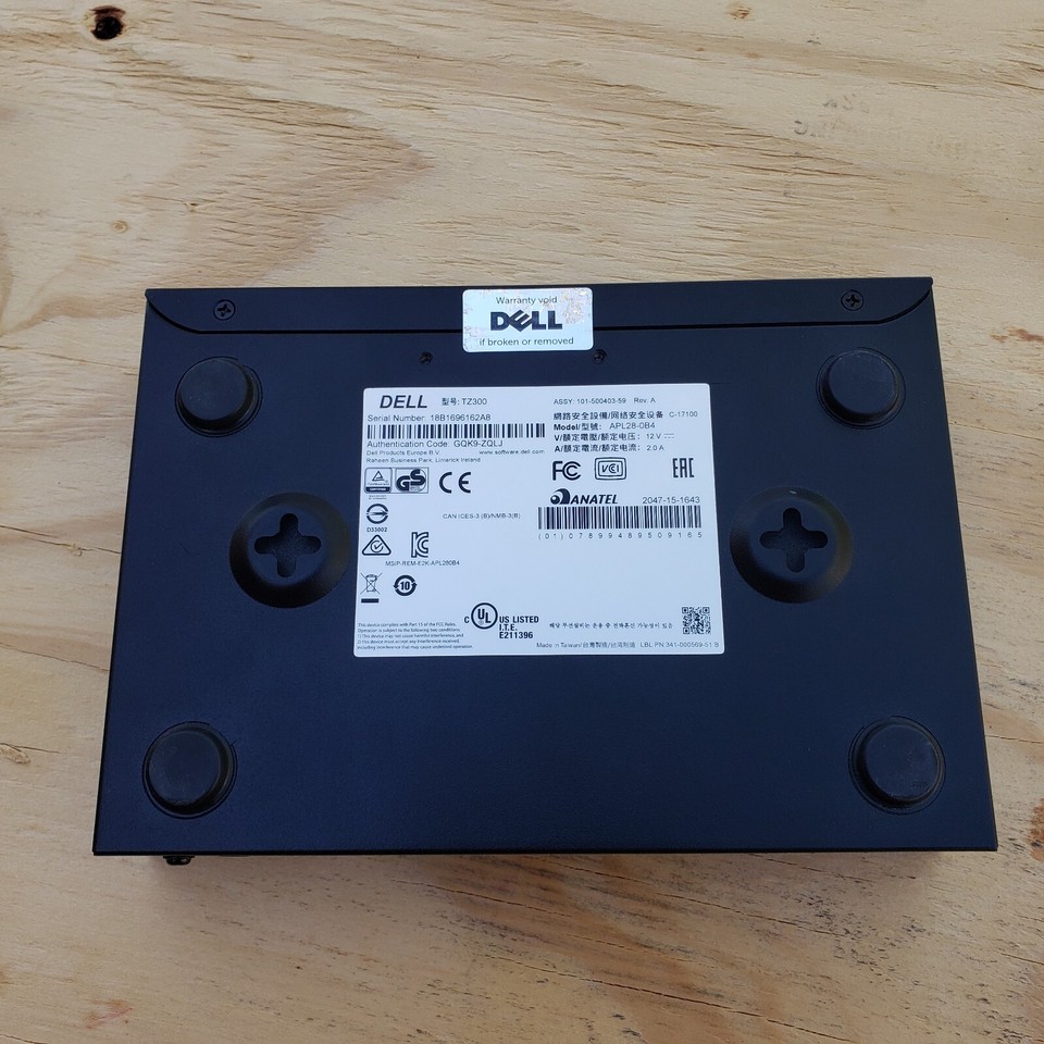 Dell SonicWALL TZ300 Network Security Appliance Firewall Router ...