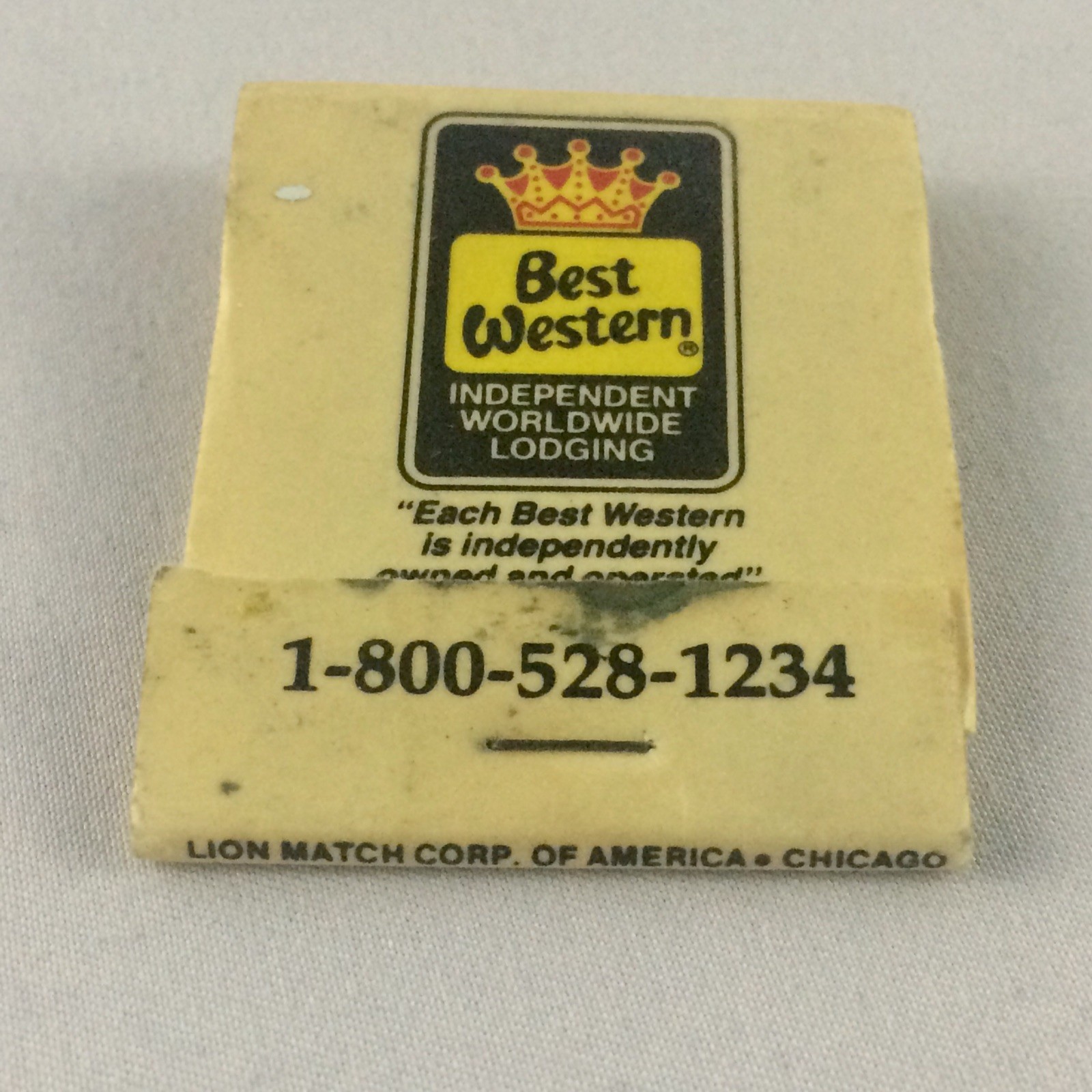 Vintage Best Western Matchbook Independent Worldwide Lodging Travel ...