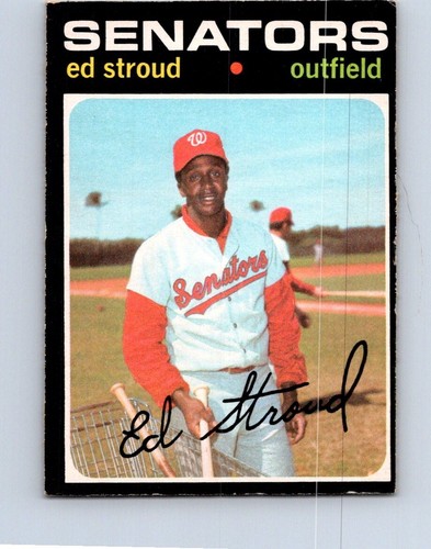 VINTAGE BASEBALL CARD O-PEE-CHEE 1971 WASHINGTON SENATORS ED STROUT ...