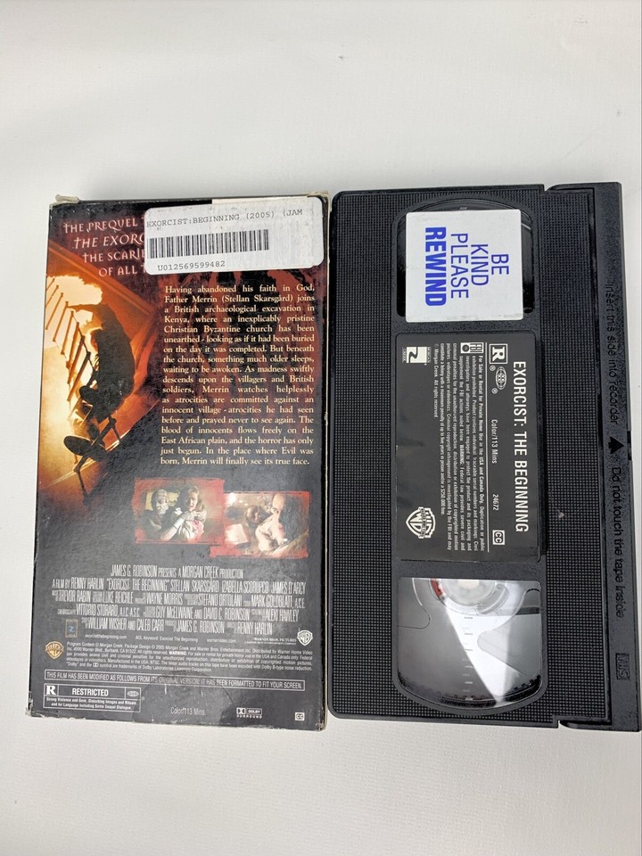 VHS Exorcist The Beginning horror demons devil slasher gore 2005 ...