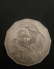 50 Cent Coin 1970 Captain James Cook Bicentenary Australian 50c out ...