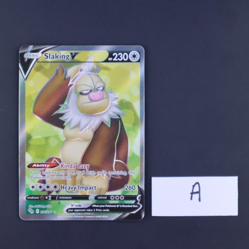 Pokemon TCG Slaking V Full Art Ultra Rare 077/078 - Pokemon Go | eBay