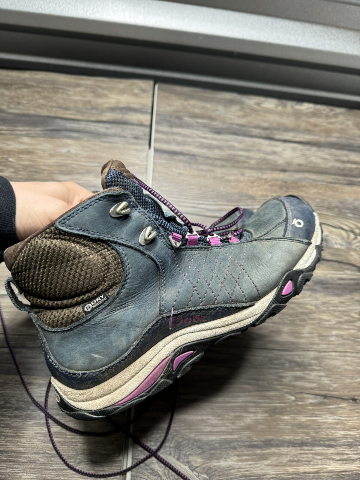 Oboz Women's Sapphire Mid B-Dry Waterproof Hiking Boot Huckleberry Size ...