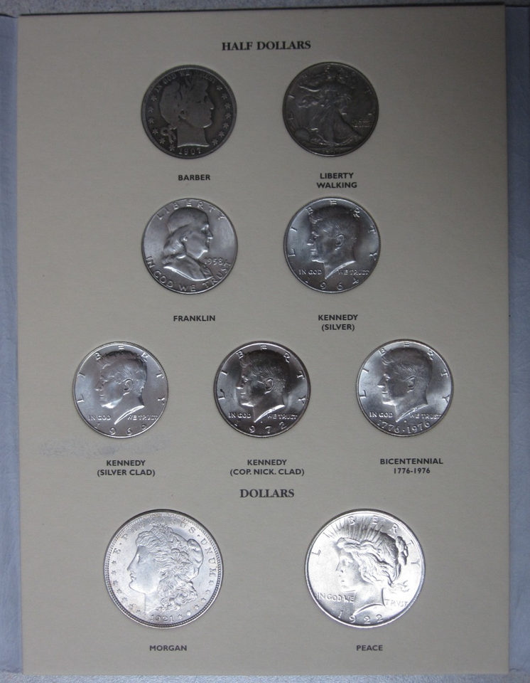 Complete 20th Century Type Set (36-Coin Set) In Littleton Folder w/1961 ...