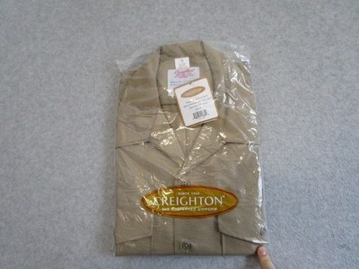 USMC Shirt Mens Small Khaki Tan Uniform Wool Blend Creighton Military ...