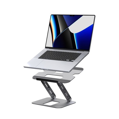 Multi-Angle Aluminum Laptop Stand, Ergonomic Notebook Riser, Suitable ...