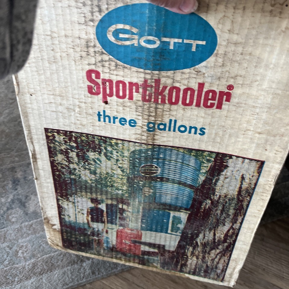 Vintage New Nib GOTT 3 Gallon Orange Water Cooler with Spigot in ...