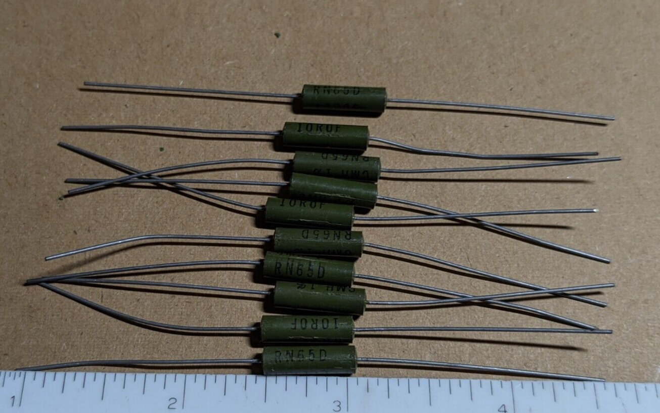 Lot of 10 NOS Corning 50 Ohm .5W 1% Resistors | eBay