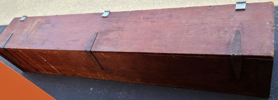 Vintage Solid Wood Gun Locker - GDC - USED - SIMPLE AND FUNCTIONAL ...