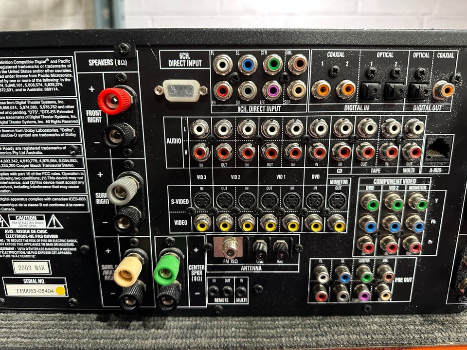 Harman Kardon AVR-7200 7.1 Channel Home Theater Surround Receiver, No ...