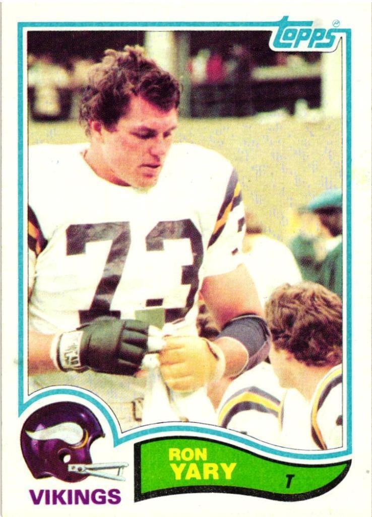 RON YARY 1982 Topps Football #402 $1 Items MUST Buy 2 to Qualify ...