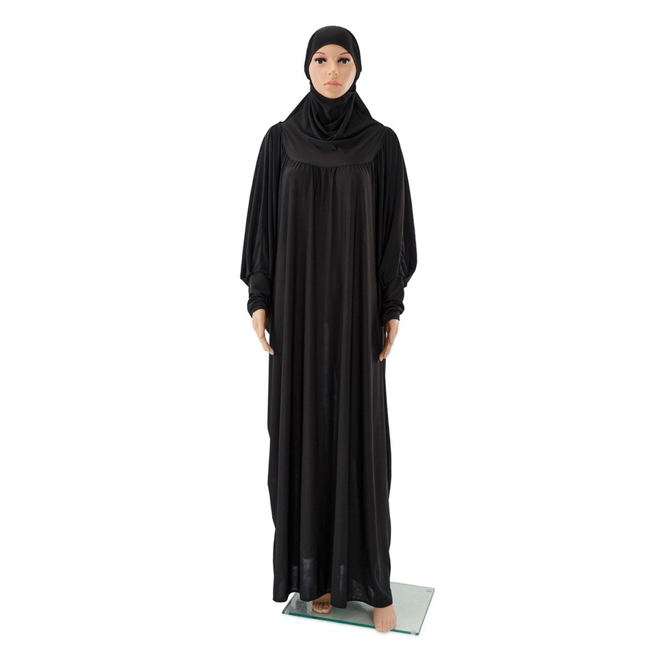 Islamic Women Hijab Abaya Hooded Khimar One Piece Burka Muslim Long ...