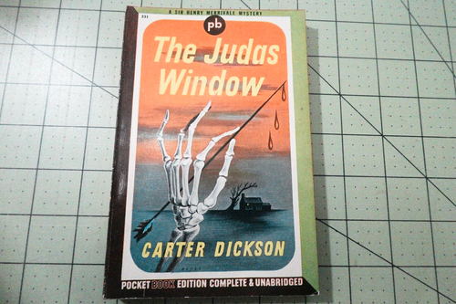 THE JUDAS WINDOW BY CARTER DICKSON 1943 RARE 1ST POCKET BOOKS MYSTERY ...