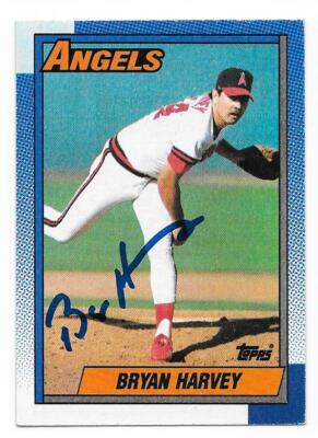 BRYAN HARVEY 1990 TOPPS AUTOGRAPHED SIGNED # 272 CALIFORNIA ANGELS | eBay