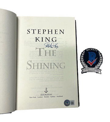 STEPHEN KING SIGNED THE SHINING HARDCOVER BOOK BECKETT BAS COA | eBay