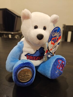 Limited Treasures Virginia 10th State Coin Bear 8" Plush | eBay