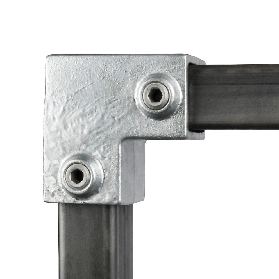 Industrial Handrail Galvanised Mild Steel Square Key Clamp Fittings Box ...