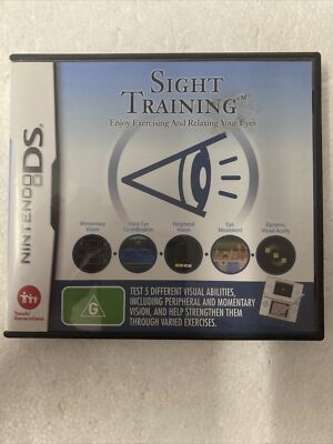 Sight Training Enjoy Exercising and Relaxing your Eyes Nintendo DS ...