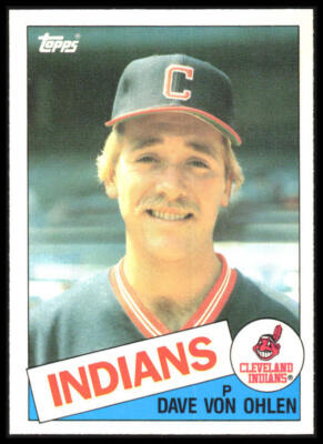 1985 Topps Traded Dave Von Ohlen #127T Cleveland Indians 5K | eBay