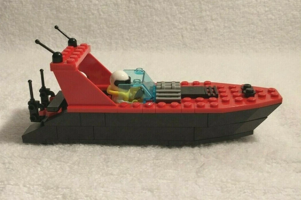 Lego Black And Red Boat