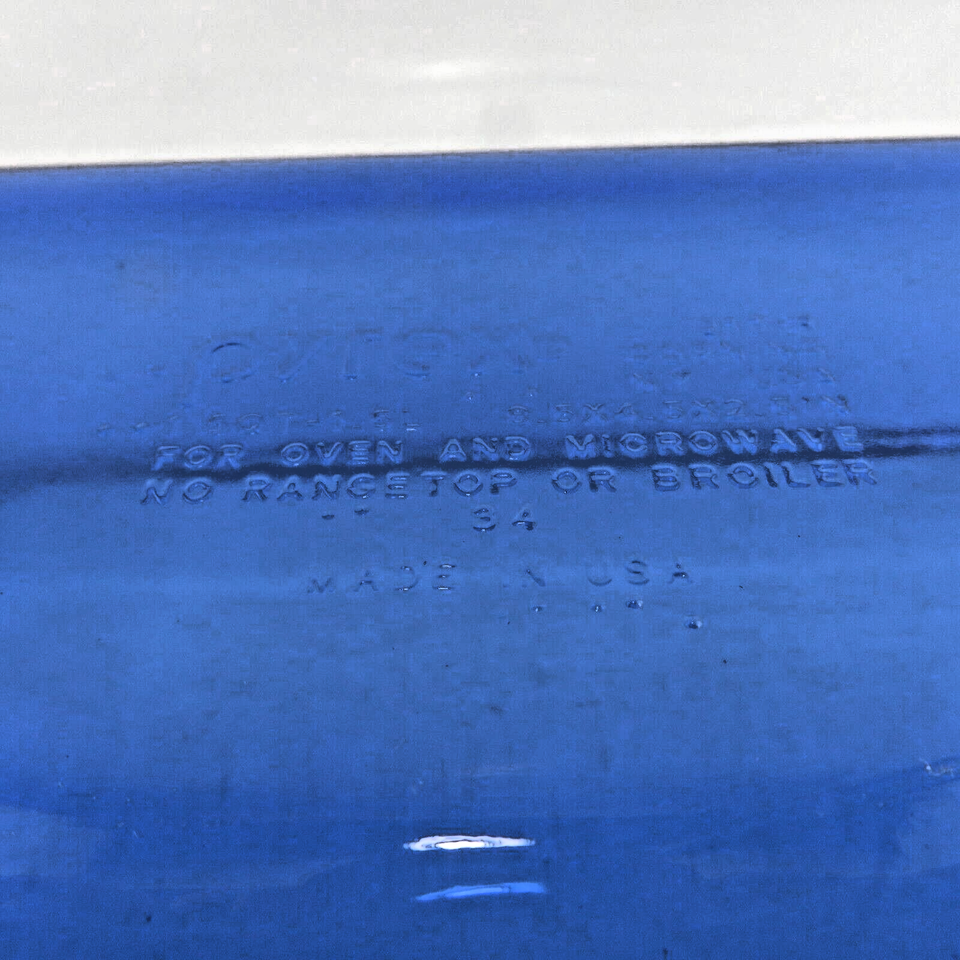Vintage PYREX Cobalt Blue Glass Loaf Pan #213-R Kitchen Bakeware ...