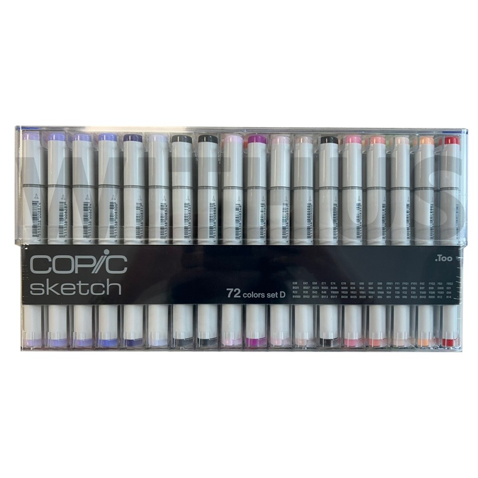 Copic Marker 72 Piece Sketch Set D (Twin Tipped) - Artist Markers Anime ...