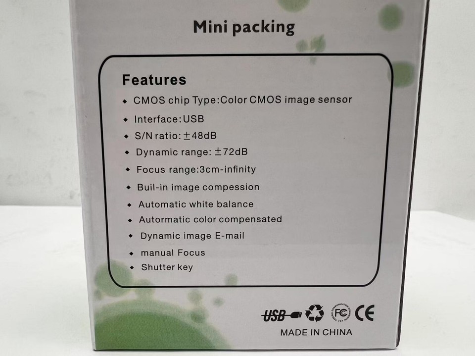 PC Camera Webcam Mini Packing USB 30fps Mac Windows Laptop Computer Mic ...