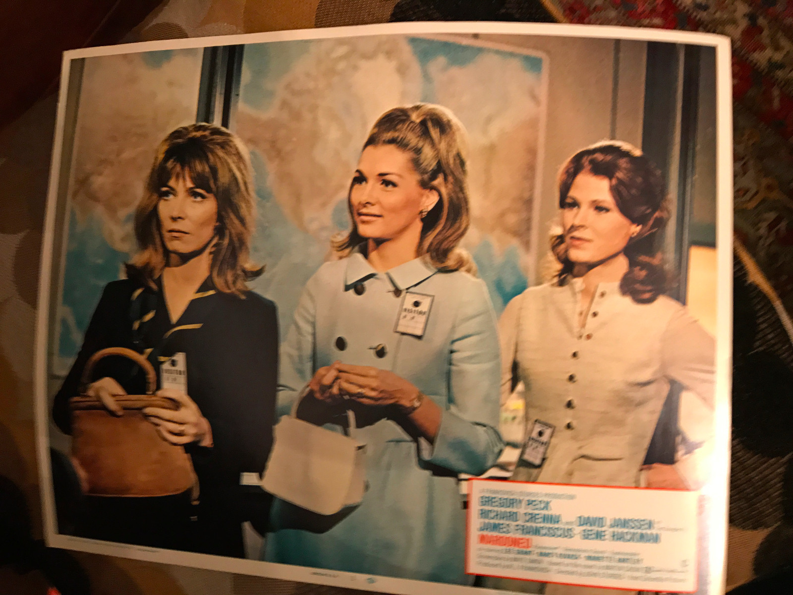 Marooned 1969 Columbia lobby card Lee Grant Nancy Kovak Mariette ...