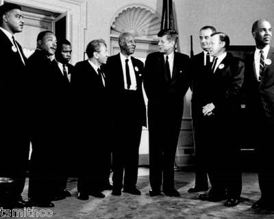 John F. Kennedy JFK with Martin Luther King Jr President 8x10 Photo 028 ...