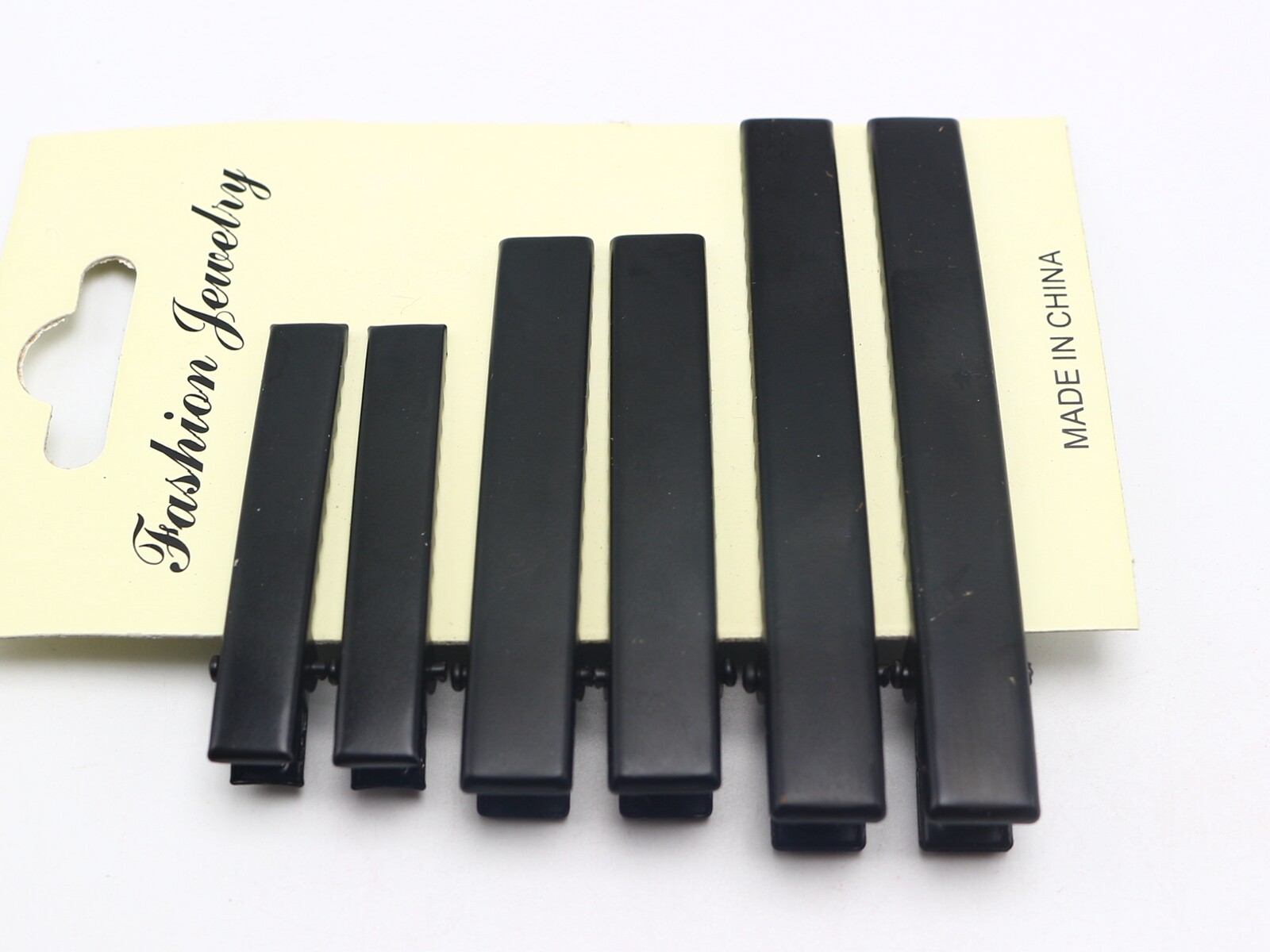 Craft DIY Matt Black Metal Pinch Alligator Strong Hair Clips Teeth Bow ...