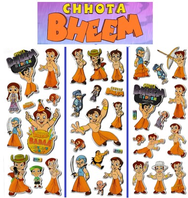3D puffy Stickers CHHOTA BHEEM India Dholakpur | eBay