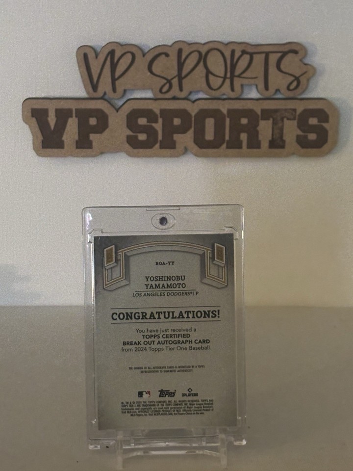 2024 Topps Break Out 44/99 Yoshinobu Yamamoto Auto | eBay