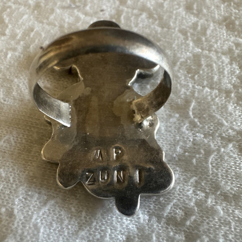 Vintage Mary Ann Poncho Zuni Sterling Silver & Turquoise Mickey Mouse ...