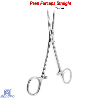 Surgical Pean Locking Forceps 14-cm Straight Piercing Artery Clamps ...