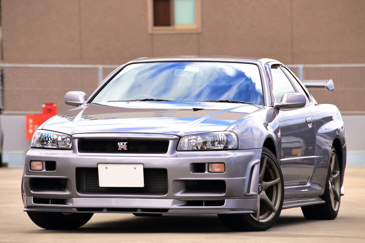 JDM OEM R34 GT-R V-SPECⅡNur Carbon Hood Caution Sticker DECAL GTR BNR34 ...