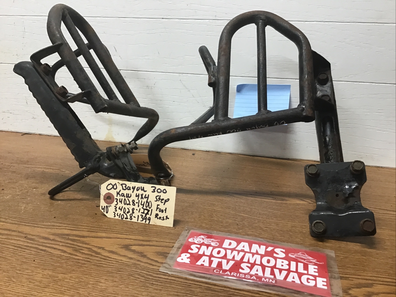 Foot Rest Step # 34028-1400, 34028-1271 Kawasaki 2000 Bayou 300 ATV 4x4 ...