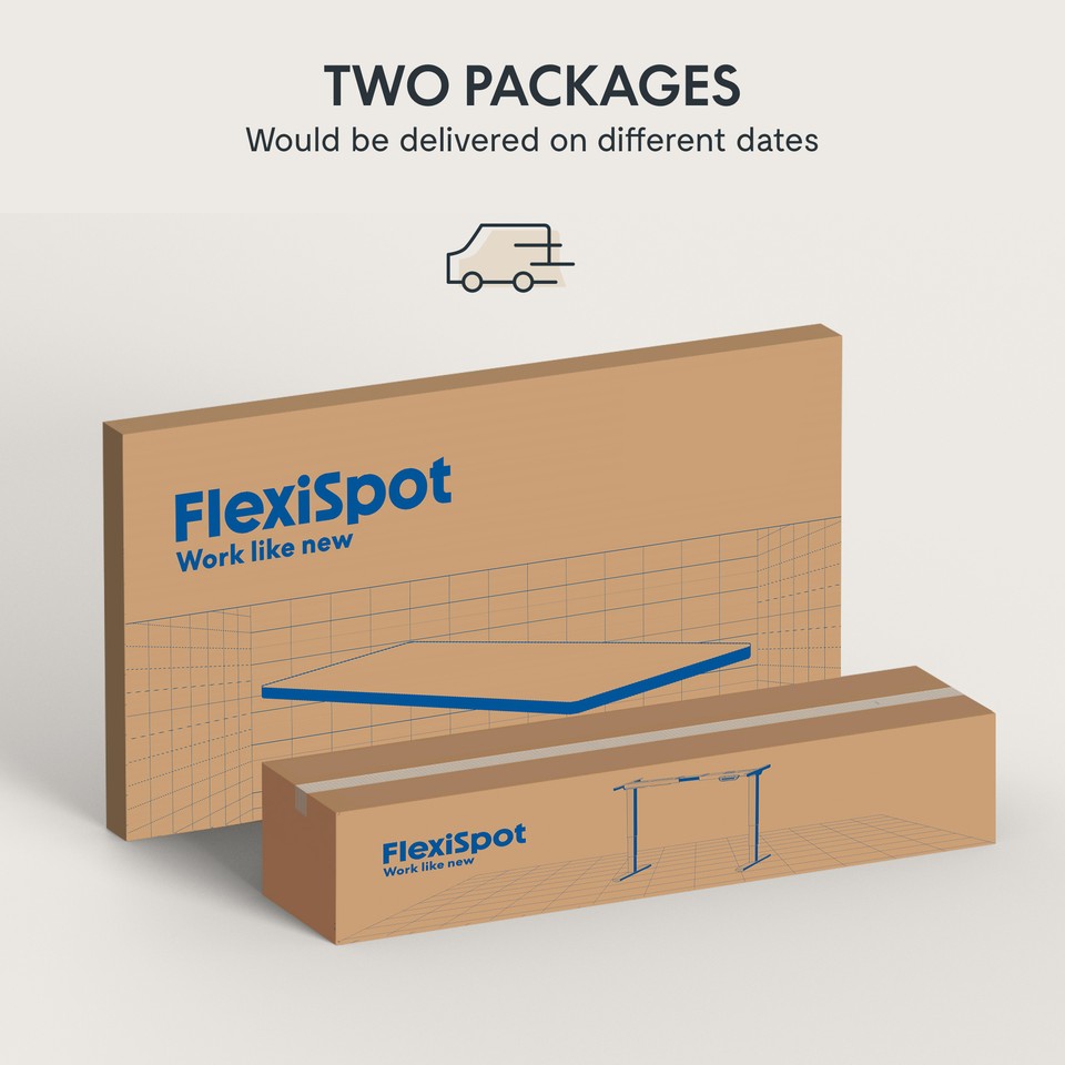 FLEXISPOT Dual Motors 3-Stage Standing Desk Solid Wood Height Adjustable Desk | eBay