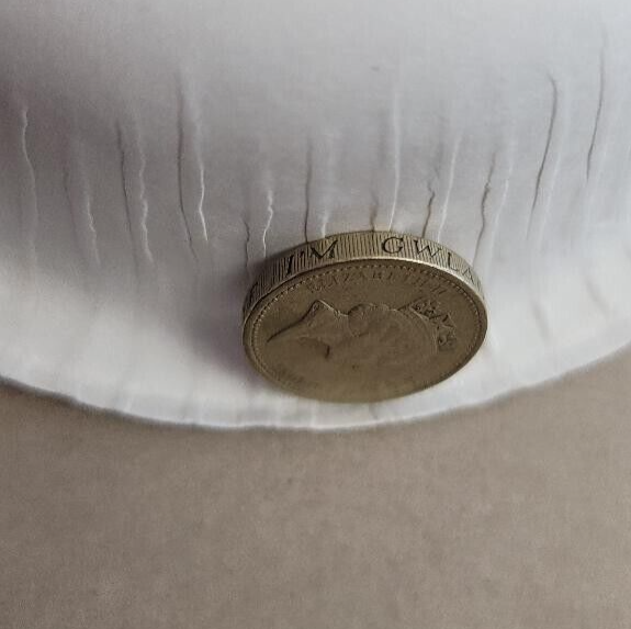 1985 ONE POUND UK COIN QUEEN ELIZABETH II ERROR COIN SIDE LETTERING ...