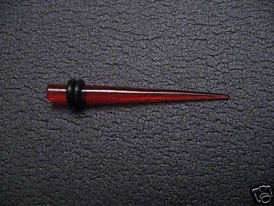 Body Piercing Taper 8g Acrylic 8 gauge RED expander | eBay