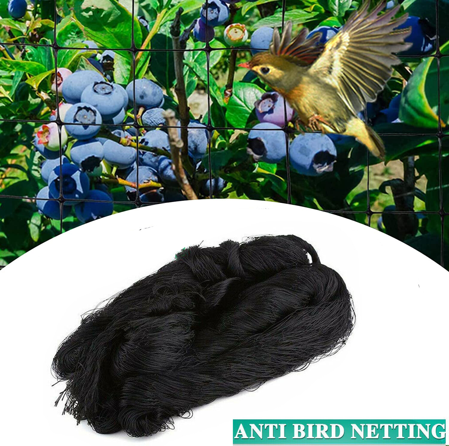 10/20/30m Bird Netting Anti Net Pest Commercial Plant Veg Tree Fruit ...