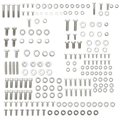 For SBC Chevy Engine Bolts Kit Stainless Small Block 265 283 305 327 ...