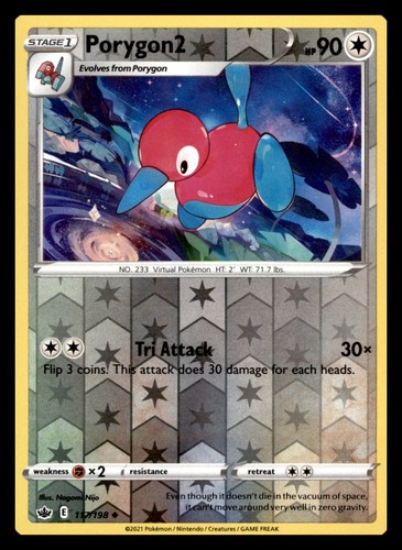 Porygon2 [Reverse Holo] #117 Pokemon Chilling Reign 317 | eBay
