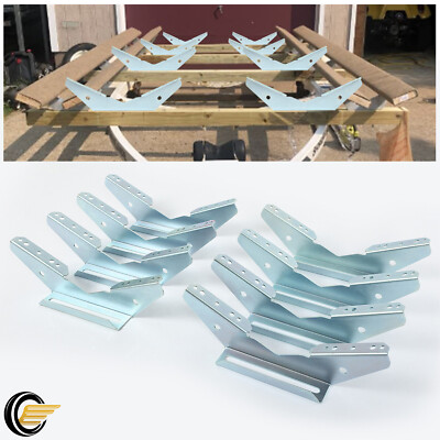 For Pontoon (8) Pontoon Wing Brackets Bunk Bolster Boat Pontoon Trailer ...