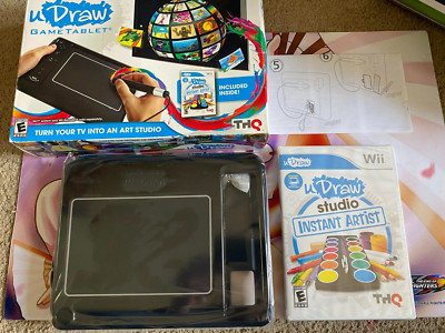 uDraw Studio Instant Artist Game and Game Tablet Open Box Black for ...