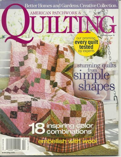 BHG American Patchwork Quilting Magazine Apr 2006 with Pull-Out Pattern Section | eBay