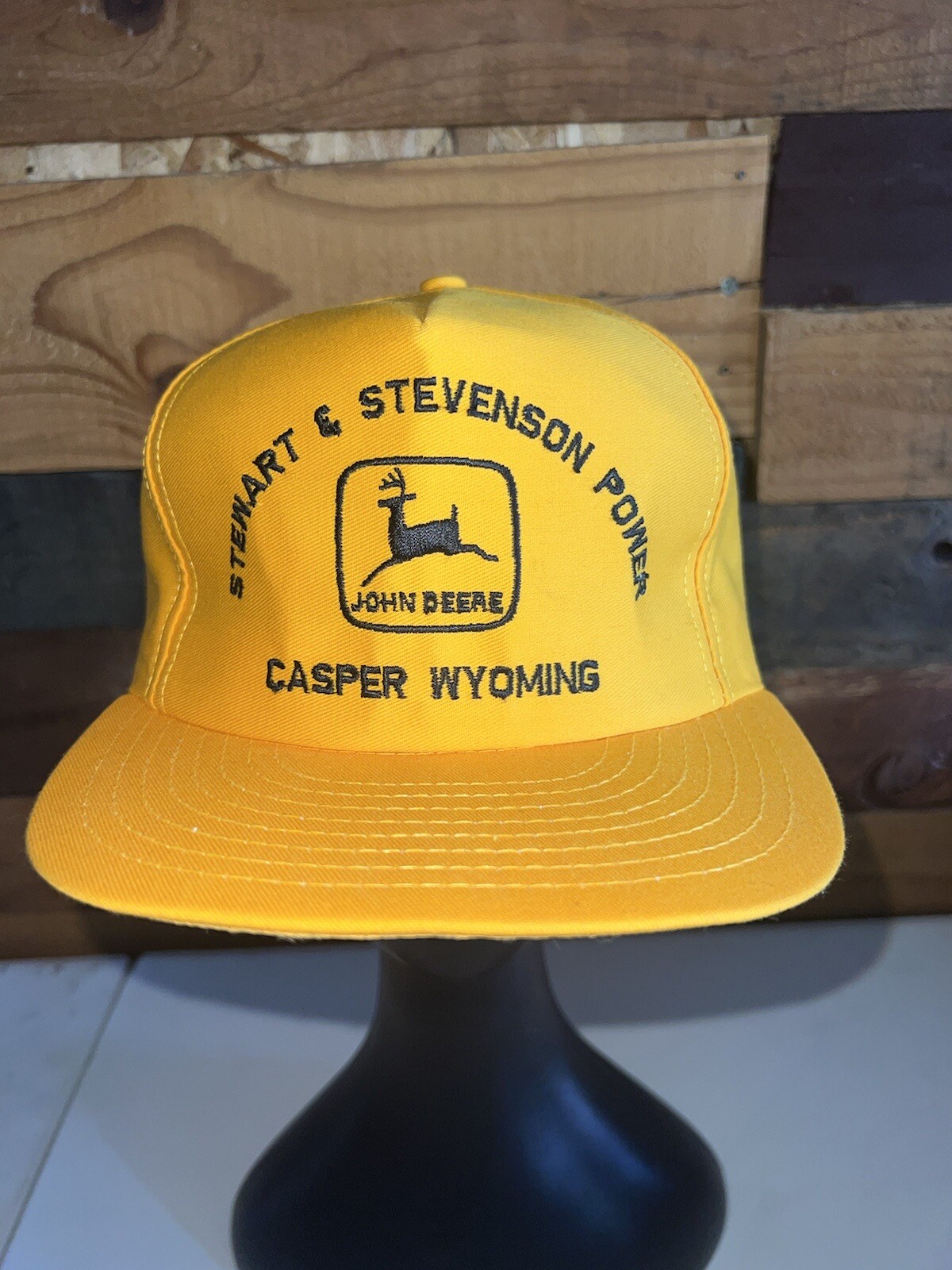 NEW Vintage John Deere Snapback Hat Yellow Embroidere… - Gem