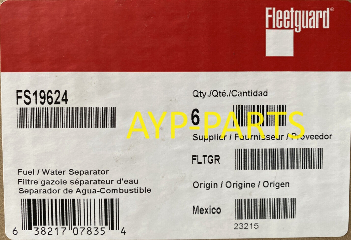 DETROIT-DIESEL 23538657 - Cross reference fuel filters