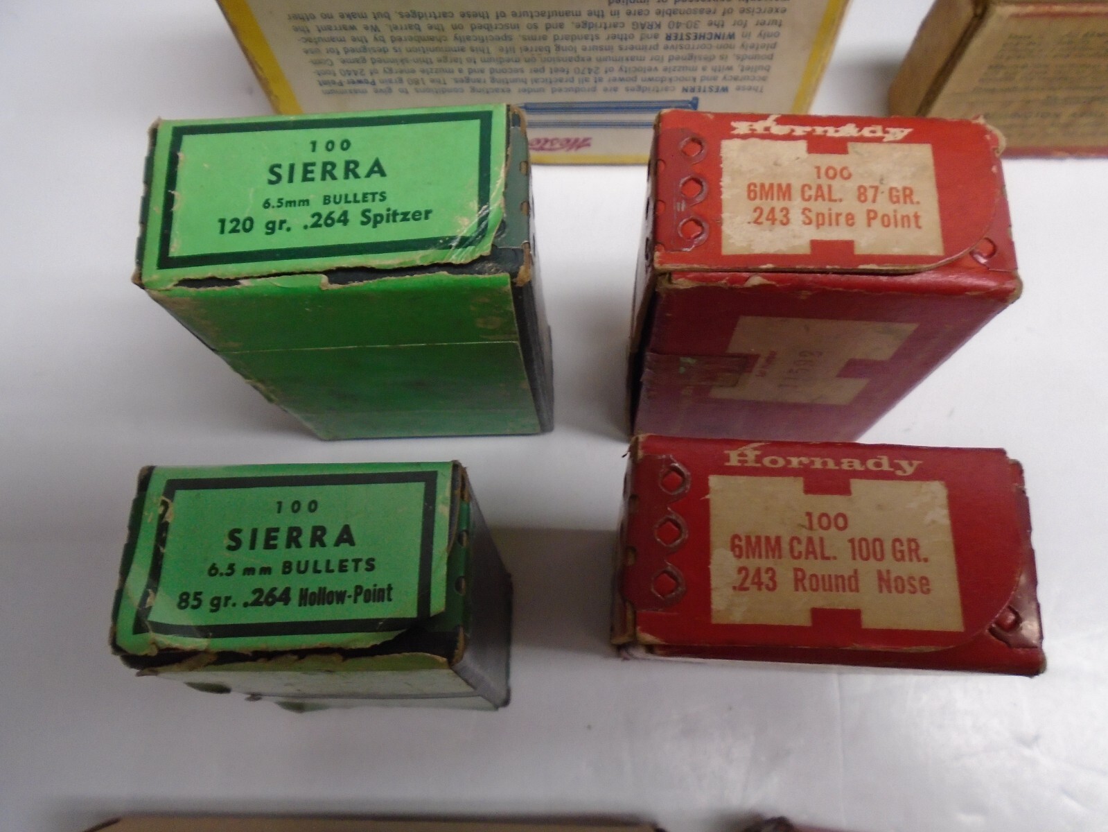 Vintage EMPTY RIFLE AMMO BOXES -Lot of (22)- Winchester, Remington ...