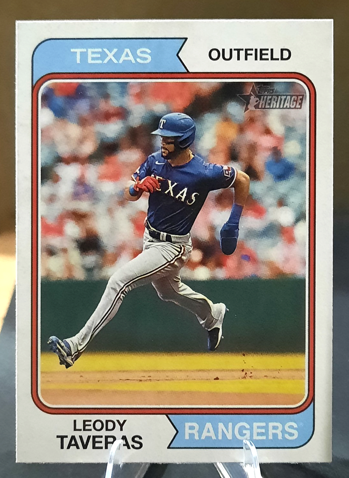 Leody Taveras 3 Card Lot-2021 Topps RC #264/2023 Topps #323/2024 Topps ...